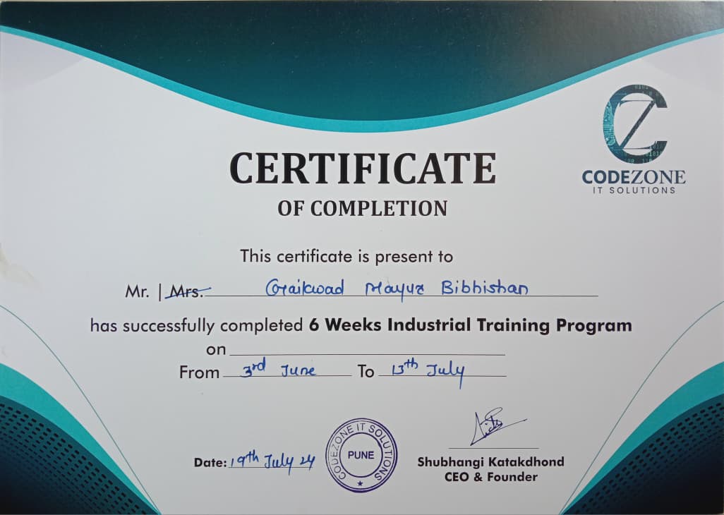 Portfolio | MAYUR GAIKWAD